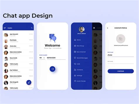 Chat App Ui Design By Deepdesigns ~ Epicpxls