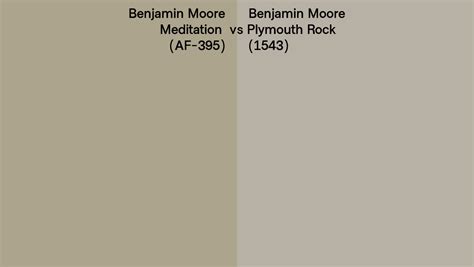 Benjamin Moore Meditation Vs Plymouth Rock Side By Side Comparison