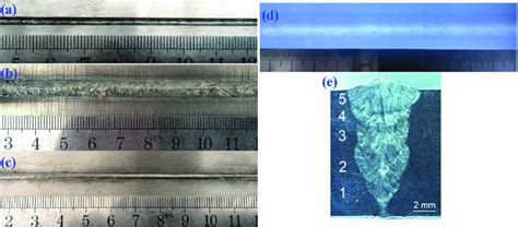 Weld Appearance And Radiography Image A The Morphology Of The Second