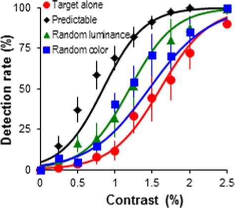 Target Detection Performance With Randomised Colour And Luminance Of