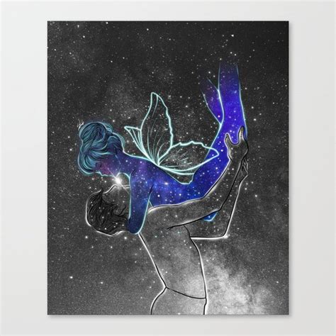 Butterfly From Heaven Canvas Print By Muhammed Salah Medium Black