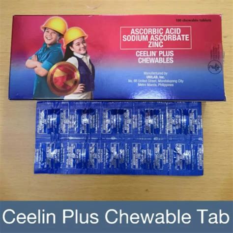 Ceelin Plus Chewables 100 Tablets Lazada Ph