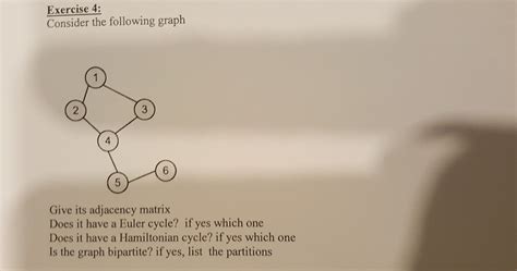 Solved Consider The Following Graph Give Its Adjacency