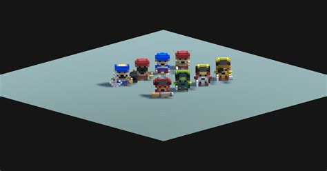 3d Voxel Animated Models Pirate