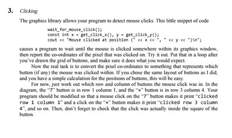 Clicking The Graphics Library Allows Your Program To