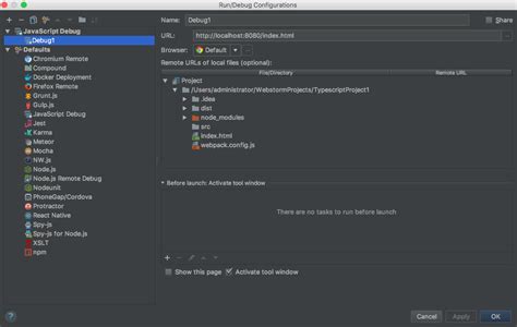 Debugging Webpack Dev Server Application Ides Support Intellij