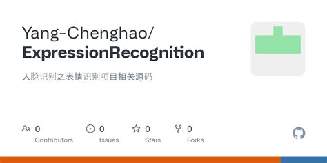 Github Yang Chenghao Expressionrecognition