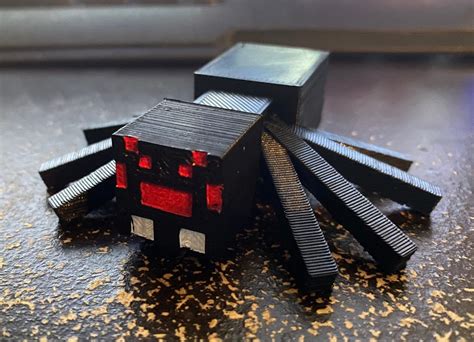 Mining Gamer Spider Figure Raw 3d Print Etsy