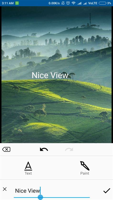 Adding Text On An Image In Phimpme Android