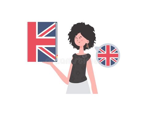A Woman Holds An English Dictionary In Her Hands The Concept Of