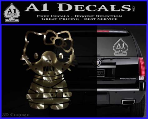 Hello Kitty Hannibal Lecter Decal Sticker A1 Decals