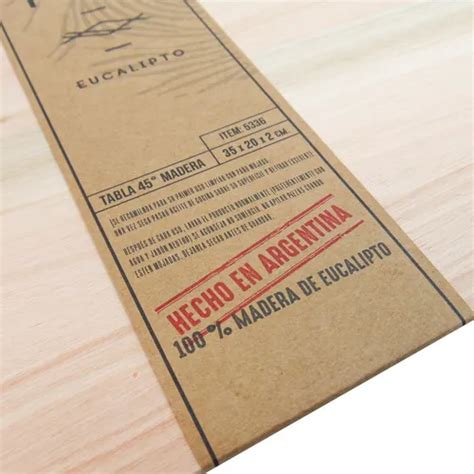 Tabla Picar Madera Eucalipto Asado Corte Filo 36 X 20 En Venta En