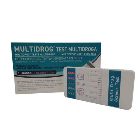 Test Diagnóstico De Drogas Multidrog 10 Drogas En Solo 5 Minútos