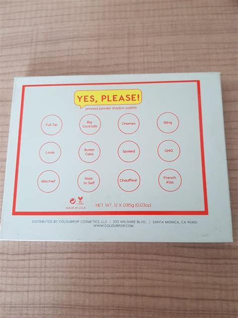 Yes Please Eyeshadow Palette Beauty And Personal Care Face Makeup On