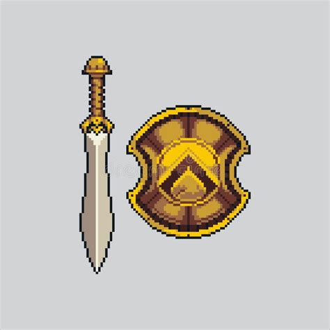 Pixel Art Illustration Gladiator Helmet Stock Illustrations 11 Pixel