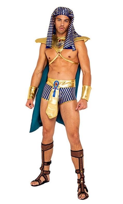 2024 Sexy Mens King Pharaoh Of Egypt Halloween Cosplay Costume