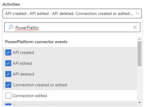 Power Platform қосқыш әрекет журналдарын қараңыз Power Platform