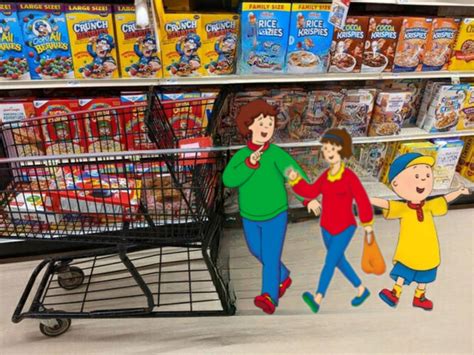 Boris Doris And Caillou Shopping At Ge By Darwinfan2000 On Deviantart