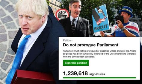 Brexit News Remainer Petition Demanding Boris Not Prorogue Parliament
