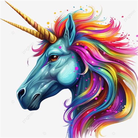 무지개 머리를 가진 유니콘 무지개 머리를 가진 유니콘 유니콘 무지개 머리 Png 일러스트 및 이미지 에 대한 무료 다운로드