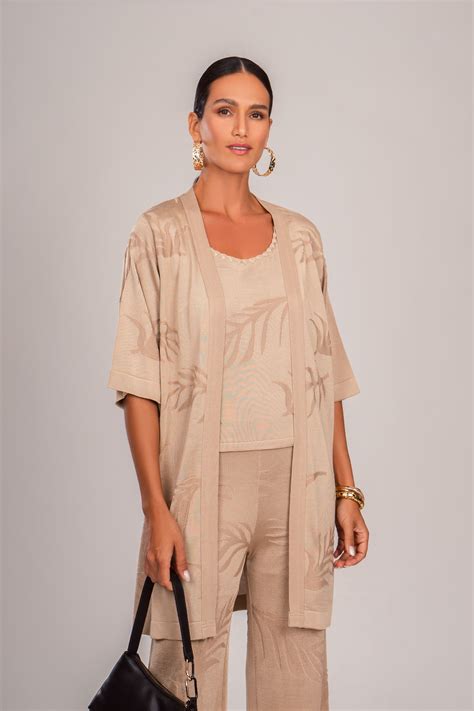 Twset Tricot Jacquard Caqui Cleo Aidar