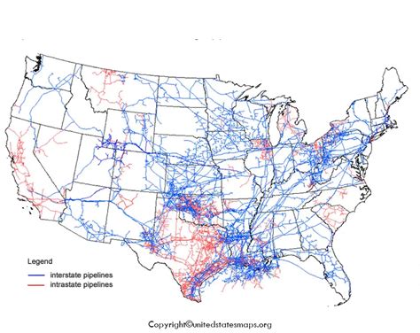 Us Pipeline Map Printable [pipeline Map Of Us]