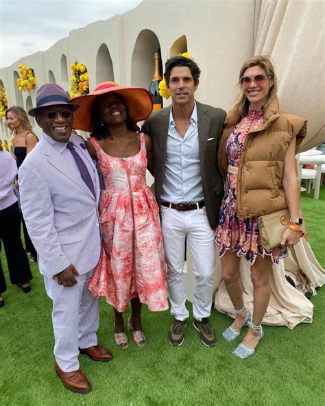 Gmas Deborah Roberts Stuns In Low Cut Dress As She Sips On Champagne
