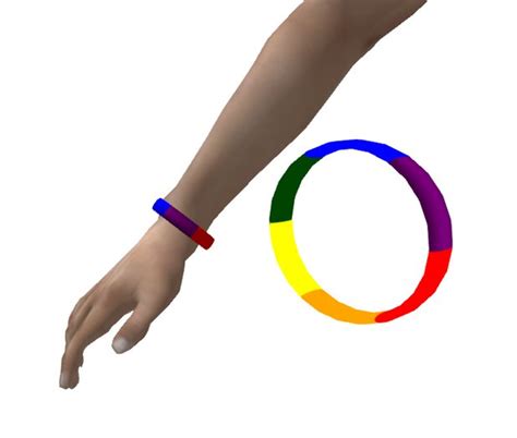 Second Life Marketplace Gay Pride Bracelet
