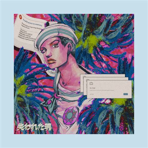 Josuke Gappy Higashikata Vaporwave Film Variant Jojos Bizarre