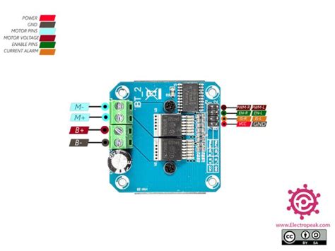 interfacing bts7960 43a high power motor driver module with arduino
