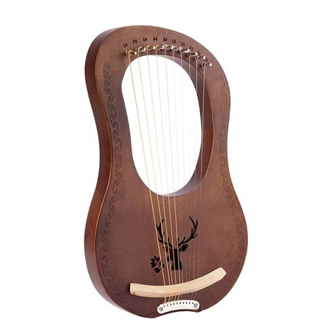 7 String Wooden Mahogany Lyre Harp Stringed Musica Grandado