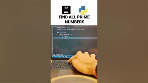 Find All Prime Numbers In Python 🌟prime Number Python Youtubeshorts Trending Subscribe
