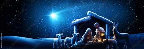 Nativity Of Jesus The Birth Of Jesus Christ Religious Scene Of The