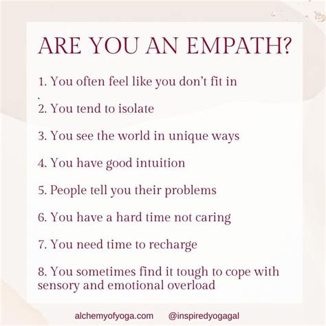Alchemy Of Yoga Posted To Instagram How Do You Know If Youre An Empath Here Are 8 Typical C