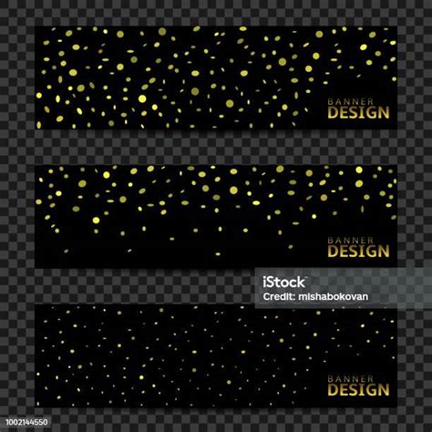 골든 색종이 Banners8 1위에 대한 스톡 벡터 아트 및 기타 이미지 1위 고급 공휴일 Istock