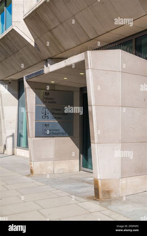 Entrance To The Ministry Of Justice Crown Prosecution Service And