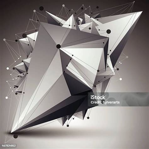 3 D 메쉬형 현대적이다 스타일리쉬 추상적임 공사장 Facet 오브젝트입니다 0명에 대한 스톡 벡터 아트 및 기타 이미지 0