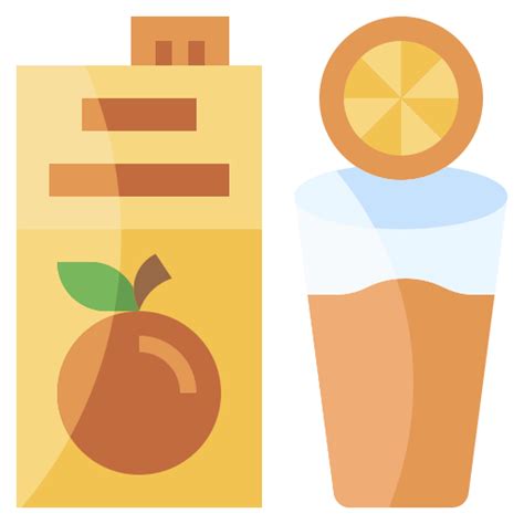Zumo De Naranja Iconos Gratis De Comida