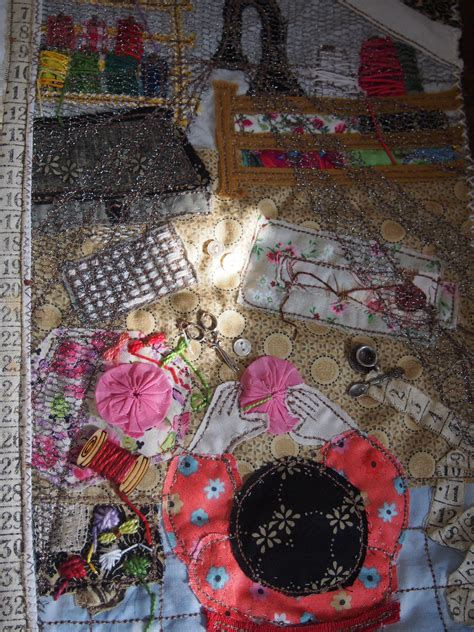 Journal textile Nadine Levé Peinture Broderie Tutoriel