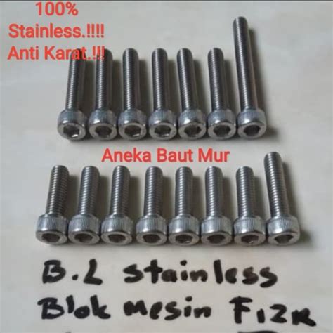 Jual Baut Mesin Yamaha F1ZR Stainless Di Lapak Aneka Baut Mur Bukalapak