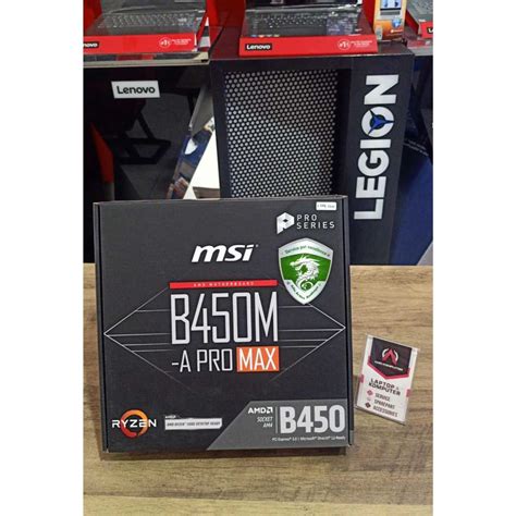 Jual MOTHERBOARD B450M-A MSI PRO MAX | Shopee Indonesia
