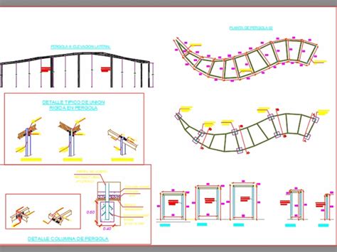 Pergola Parque En Autocad Descargar Cad 31 Mb Bibliocad