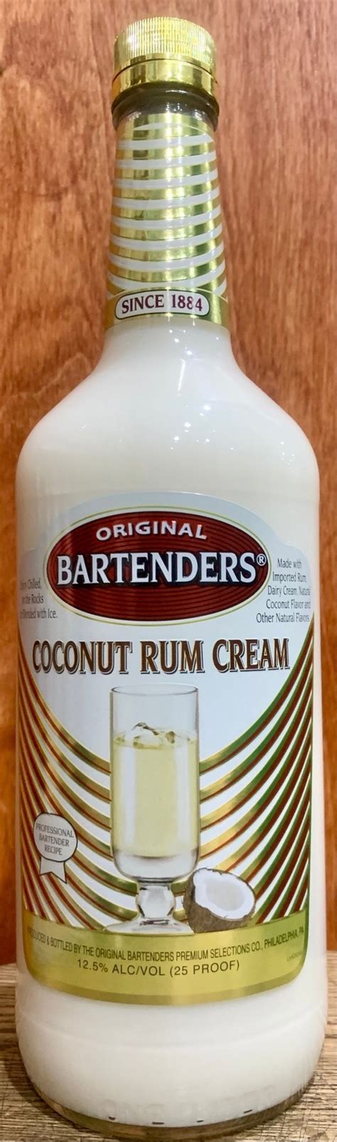 Original Bartenders Cocktails Coconut Rum Cream A1fine