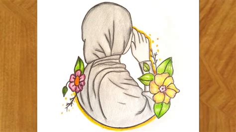 رسم رمضان رسم فتاة محجبة رسم فانوس رمضان Youtube