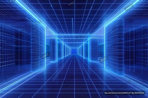 Ai创作图科幻灯光走廊 Vr科技背景 科技走廊 科幻走道 霓虹走廊 科幻长廊 科技感隧道 平台科技背景 科幻走廊 Vr科技背景科技论坛 网络房间 科幻透视 虚拟数字世界元宇宙 元宇宙科技背景