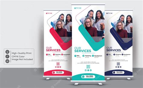 Premium Vector Clean And Modern Rollup Banner Design Template