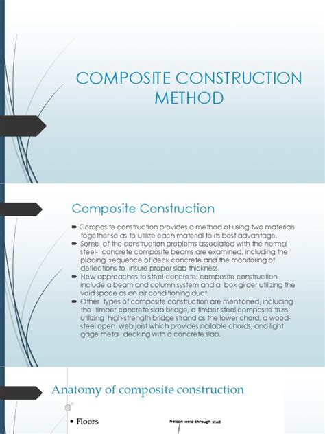 Composite Construction Methods Pdf Beam Structure Concrete