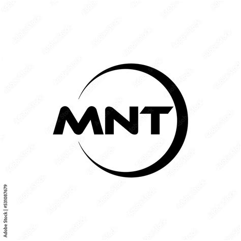 Mnt Letter Logo Design With White Background In Illustrator Cube Logo Vector Logo Modern