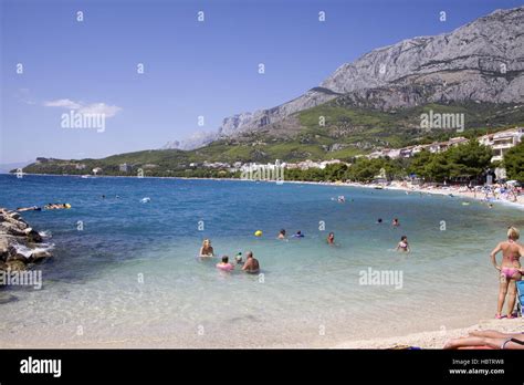 Beach Resort Tucepi Croatia Stock Photo Alamy