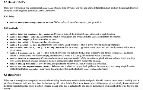 Solved 33 Class Grid This Class Represents A